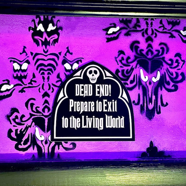 Haunted Mansion Dead End Sign - Etsy