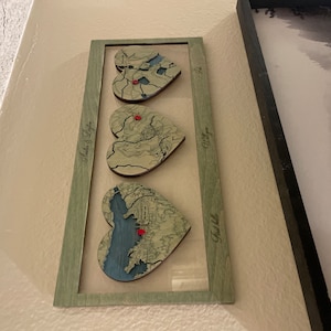 Personalised Map Location Key Holder for Wall, Custom Magnetic Key ...