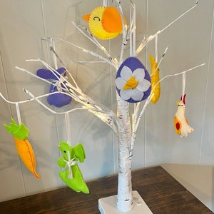 Spring Home Decor Easter Decorations Felt Easter Tree Ornaments ...