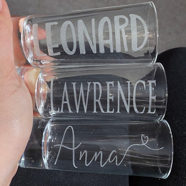 Engraved Shot Glasses, Etched Shot Glasses, Personalized Shot Glass ...