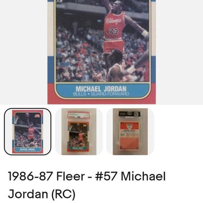 Michael Jordan Rookie Card - Etsy