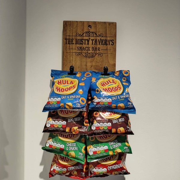 Bar Snacks Holder / Dispenser/ Clip Board - Wall Mounted Ideal for Home ...