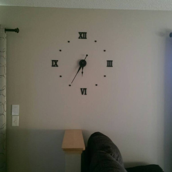 Large Wall Clock Kit With Raised Numbers - Etsy