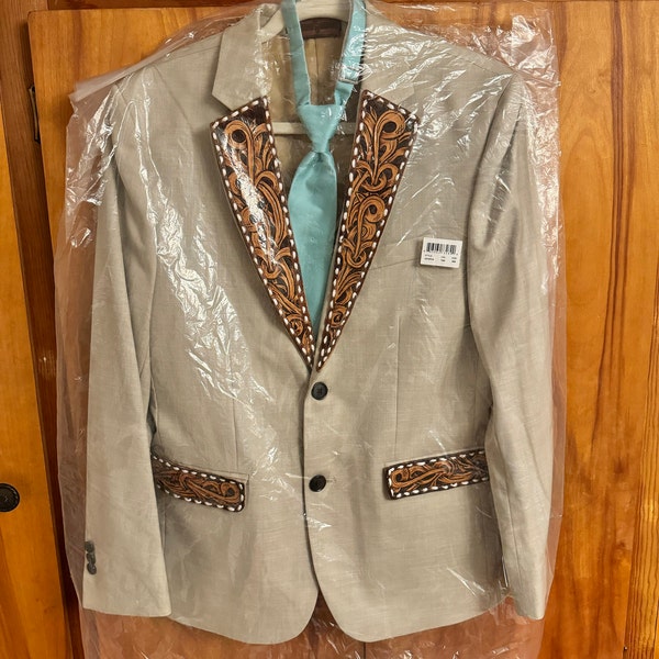 Custom Leather Lapels & Pockets (YOU Send Me the Suit) - Etsy