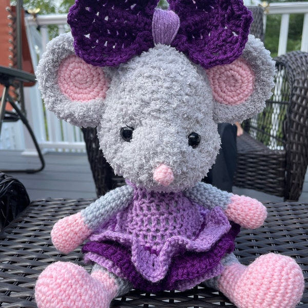 Crochet Mouse Pattern / Amigurumi Plush Toy PDF / Mouse Girl and Mouse ...