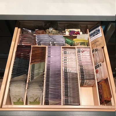 Custom Drawer Divider Maple Silverware Organizer 6 Spaces - Etsy
