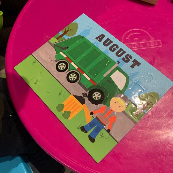 Personalized Garbage Truck Puzzle - Personalized 8 X 10" Puzzle ...