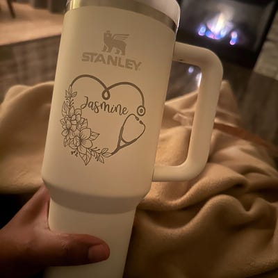Tropical Stanley Custom Wrap Engraved Stanley Laser Engraved Cup ...