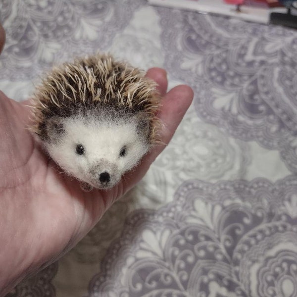 Miniature Hedgehog - Felted Hedgehog - Cute Hedgehog - Hedgehog ...