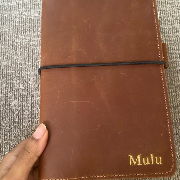 A5 Notebook Cover,personalized Notebook Cover,personalized Refillable ...