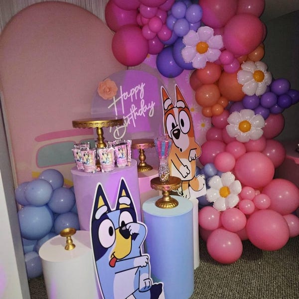 BLUEY PHOTO BOOTH Decoration Party Decor Standee Selfie Frame ...