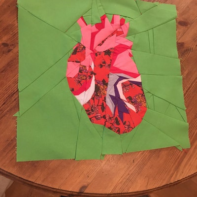 Anatomical Heart Paper Piecing Pattern - Etsy