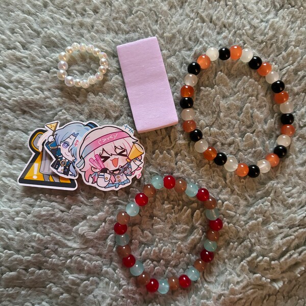 Honkai Star Rail HSR Beaded Character Keychains Dan Heng IL Bailu ...