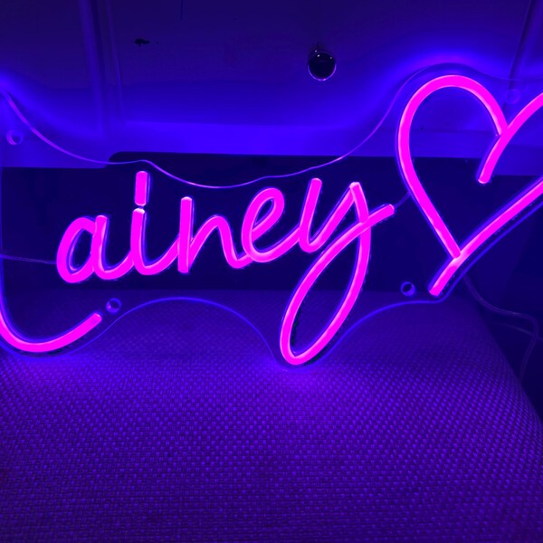 Custom Name Neon Sign for Kids, Neon Sign Bedroom Neon Sign Custom Neon ...