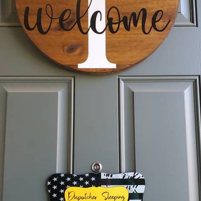 Door Sign for Dispatcher, Sleeping First Responder, Night Shift Worker ...