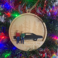 Supernatural Christmas Ornament, Sam, Dean and Baby, Handmade Wooden ...