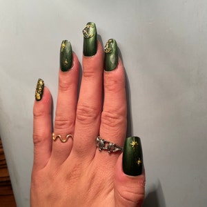 Loki Celestial Nails Press On Customizable - Etsy