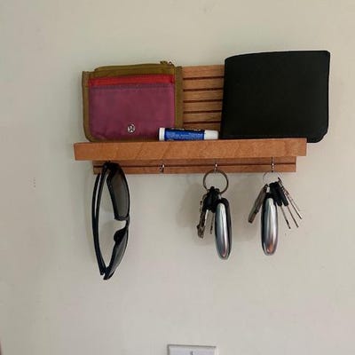 Key Rack, Entryway Organizer, Key Holder for Wall, Mid Century Modern ...