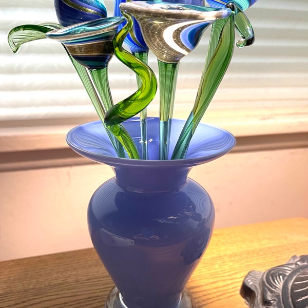 Framed Watercolour Painting by M. Marten, "lights in the Pond" - "luci ...