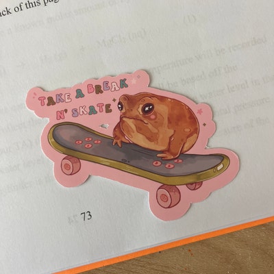 Pancake Frog Sticker Cute Kawaii Sweets Frog Sticker Froggy Sticker ...