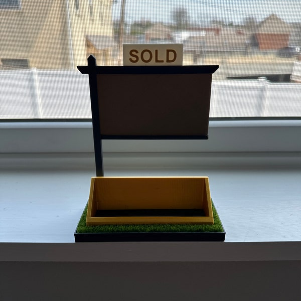 Realtor Business Card Holder | 3D Printed Open House Display - Etsy