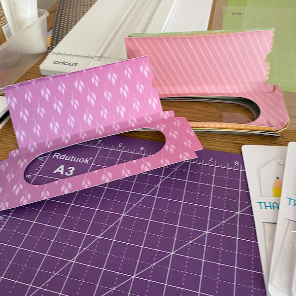 Bookmark Box SVG Bundle: Sleeve & Display Card Templates (digital ...
