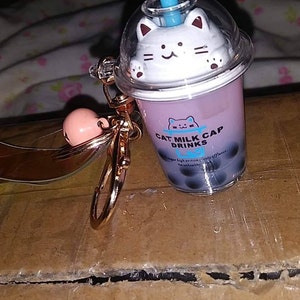 Astronaut Liquid Keychain Boba Keychain Quicksand Keychain | Etsy