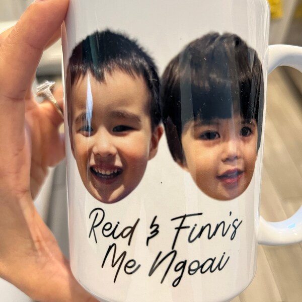 Two Baby Face Mug, Personalized Photo Gift, Custom Baby Face Mug ...