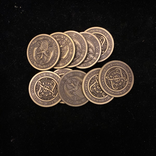 Fantasy Coins - Fire Gold - Etsy