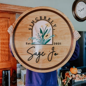 Custom Venue Sign, Storefront Sign, Wedding Venue Logo, Raised 3D Logo ...