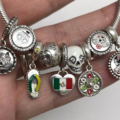 Pandora Rose ™, Rose Gold Airplane, Globe & Suitcase Triple Dangle ...