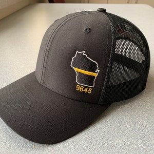 Wavy Thin Blue Line US Flag Machine Embroidery Design | Etsy