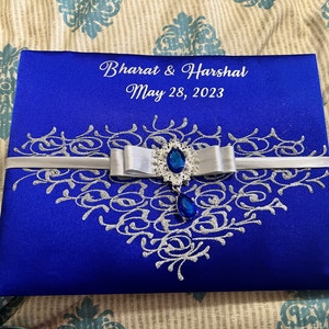 Card Box Wedding Dusty Blue Wedding Personalized Wedding Box - Etsy