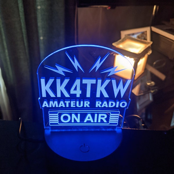 Ham Radio Lighted on Air Callsign Display LED - Amateur Radio Operator ...