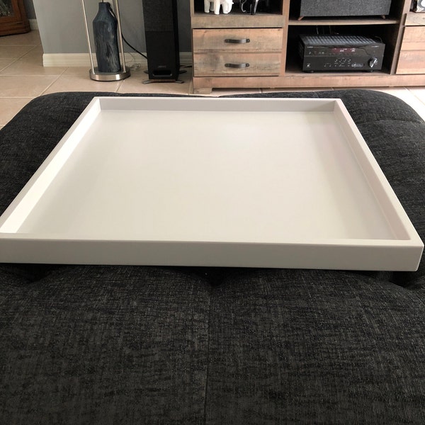 20 X 20 Square Coffee Table Tray: Modern Ottoman Decor - Etsy