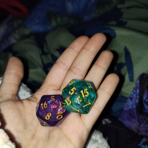 Arcane Opal Large D20 Dice Collection - Oversized Dice for Dnd ...