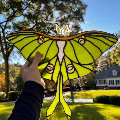 Luna Moth Stained Glass Template Stained Glass Template Luna Moth Moth ...