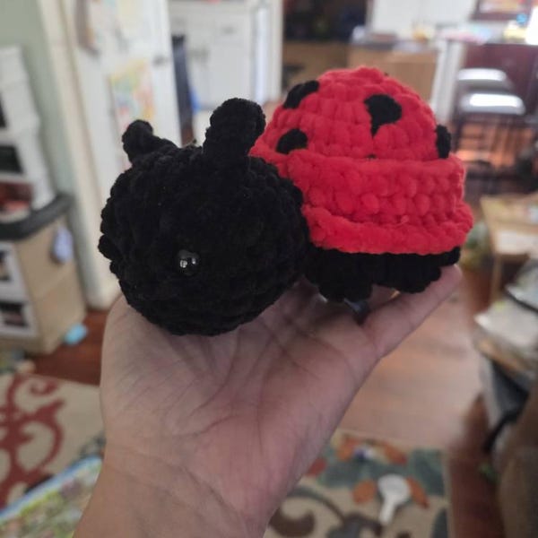 No Sew - Mini Stress Ball Buddies Ladybug Pattern, Interactive Toy ...
