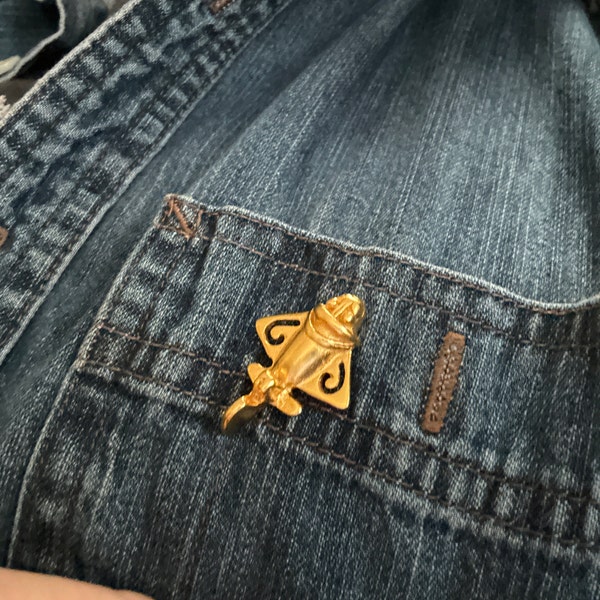 Quimbaya Flyer Ancient Aircraft Pin 24k Gold Plated Golden Jet-8 ...