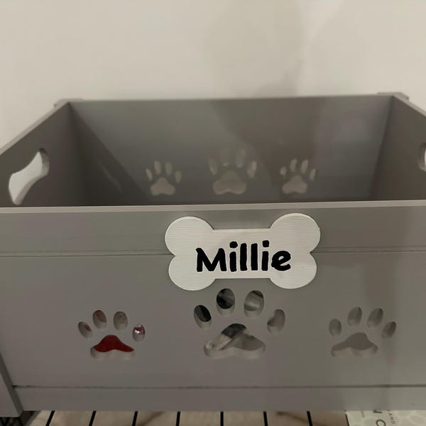 Personalised Toy Box With Lid Dog Box Gift Box Dog Crate Dog Treat ...