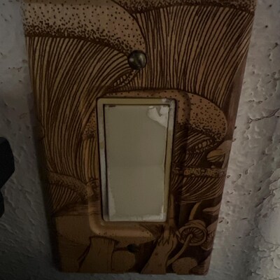 Double Wood Light Switch Cover Violet and Lily of the Valley ...