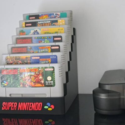 SNES Super Nintendo Display Game Stand - Etsy