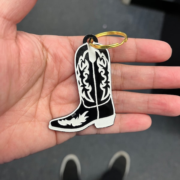 Cowboy Boots Keychain Cowgirl Boot Keychain Bachelorette Bridesmaids ...