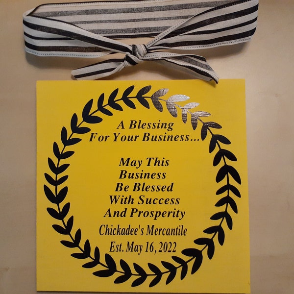 A Blessing for a New Business.a Great Gift for Any Business Owner ...
