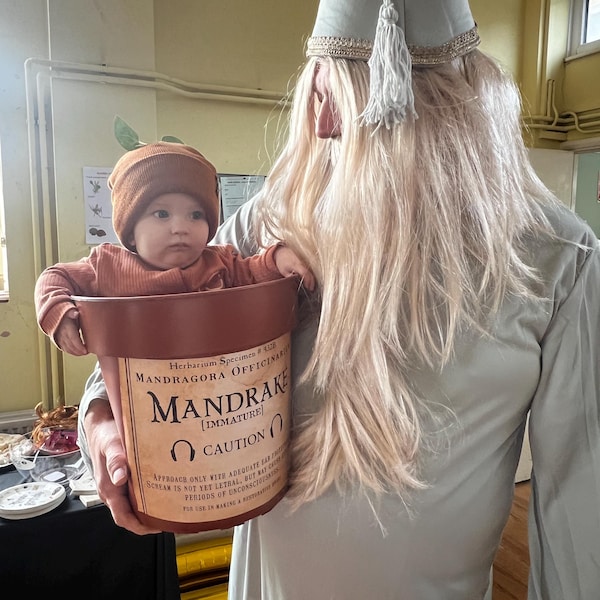 Realistic Mandrake Label, Printable Sticker Prop Potter Herbology - Etsy