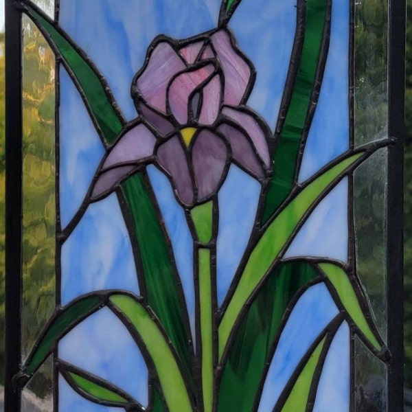 Iris Stained Glass Pattern .PDF Digital Instant Download Intermediate ...