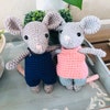 Crochet Pattern : Bundle Mouse + Clothes - the Mice Family - Etsy