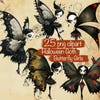 65 Png Goth Christmas Characters Bundle 20 Backgrounds, DIY, Cards ...