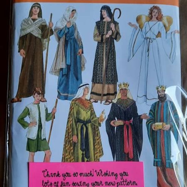 Sewing Pattern for Adult Costumes, Biblical Costume, Nativity Costume ...