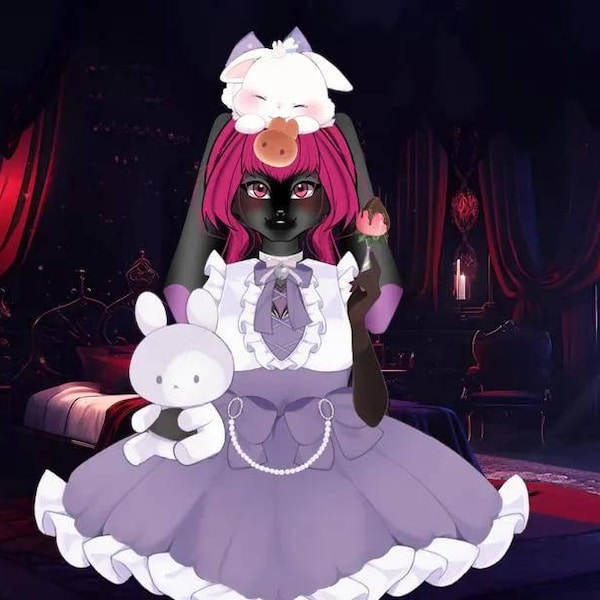 Vtuber Rabbit Bun Food Asset for Vtube Studio, Fully Rigged Animated ...